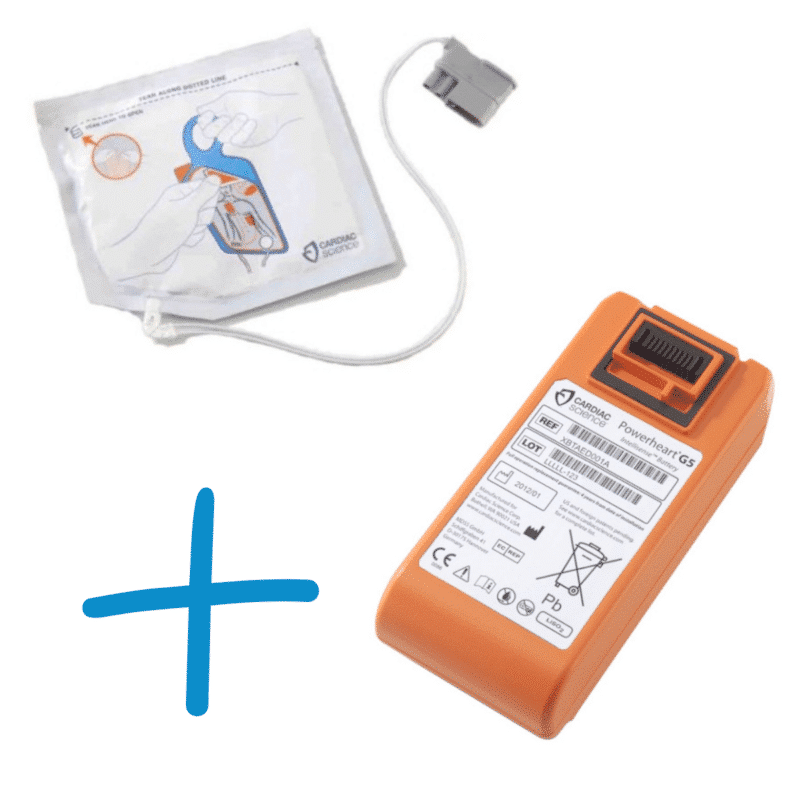 Combideal Cardiac Science G5 CPR elektroden + batterij - Defibrion